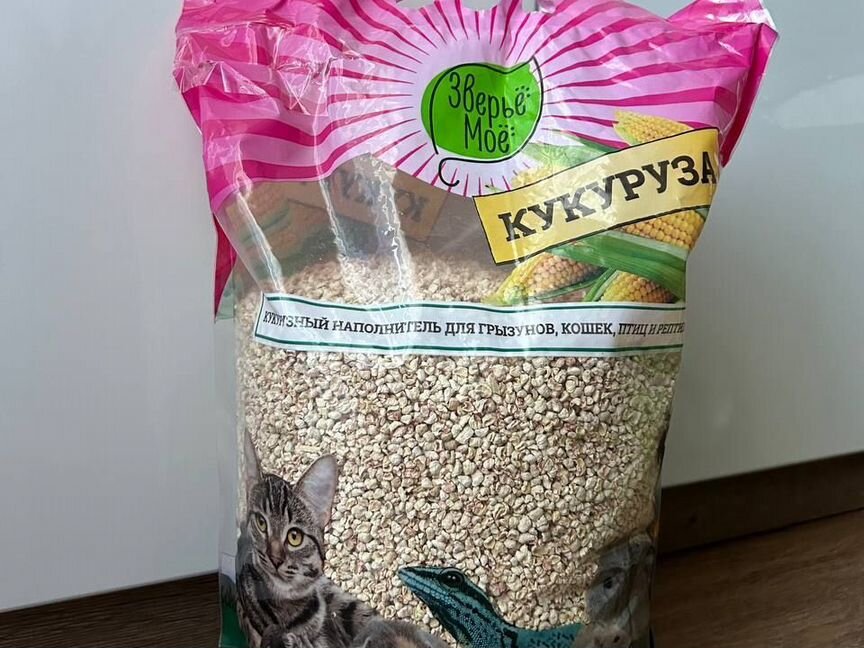 Наполнитель кукурузный для грызунов