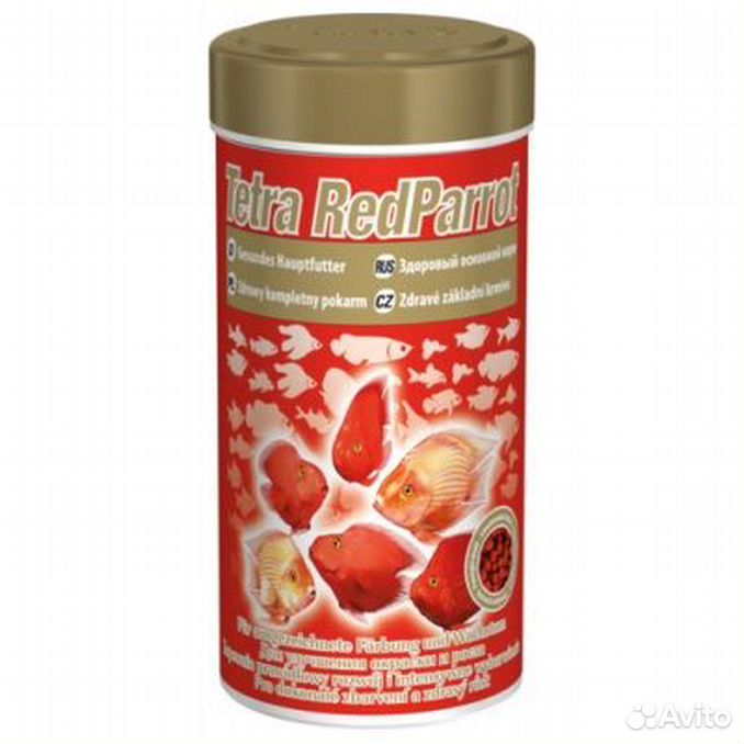 Tetra Red Parrot 1литр Корм для красных попугаев в