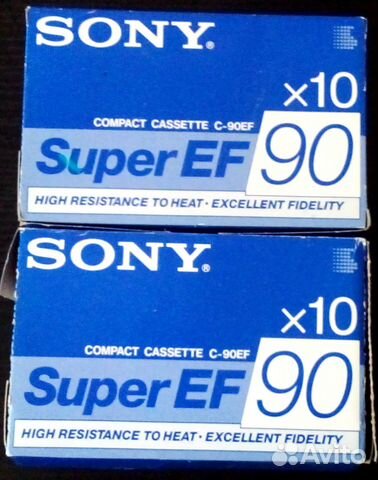 Аудиокассеты новые запечатанные sony Super EF 90 купить в Москве ...