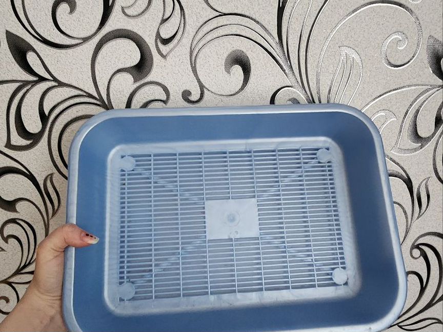 Кошачий лоток туалет с сеткой