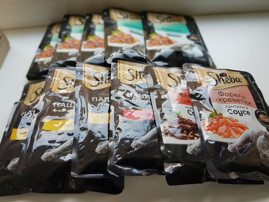 Остаток корма Sheba для кошек