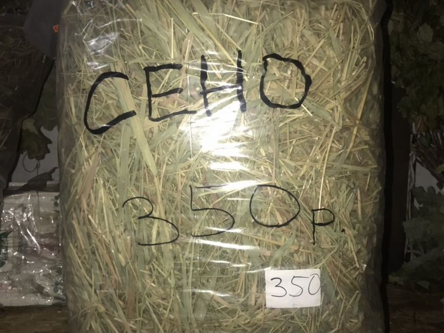 Сено в пакете 7 кг покос 2023 г. Рязань