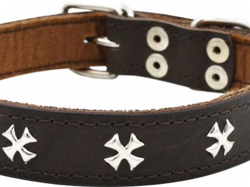 Ошейник 0543К 1сл 26 мм фетр пукля длина до 50 см