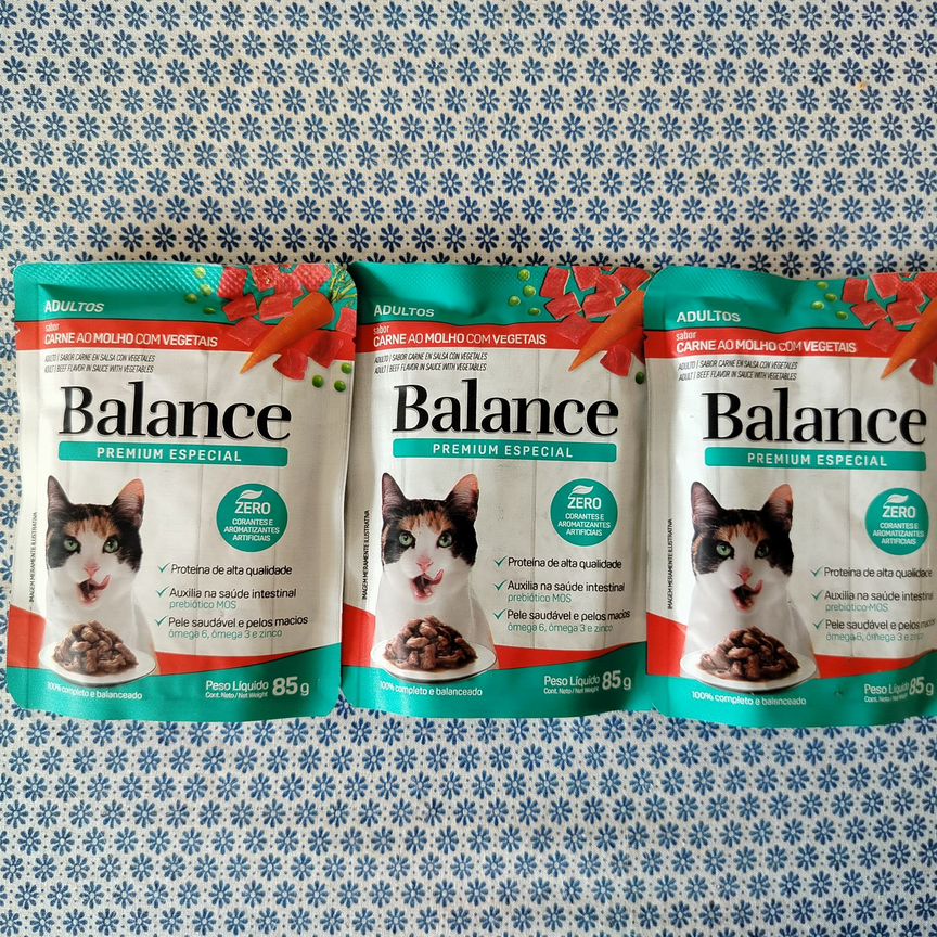 Корм для кошек Премиальный Balance 85 гр.(brazil)