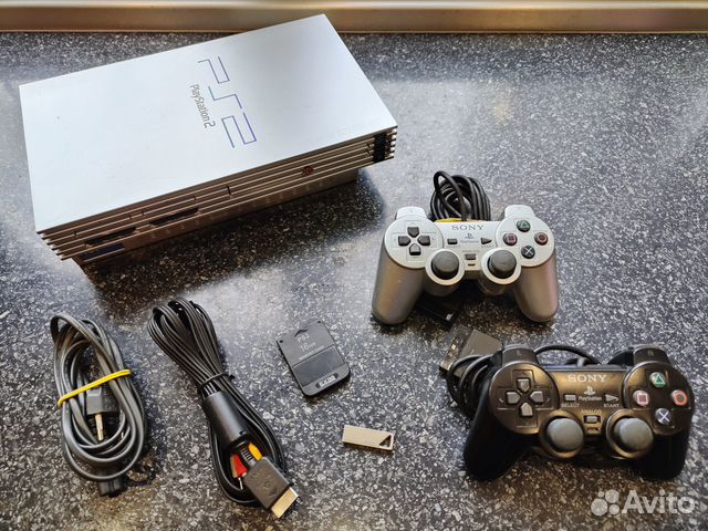 Sony PlayStation 2 FAT, Silver, Прошитая, 64GB купить в Москве ...