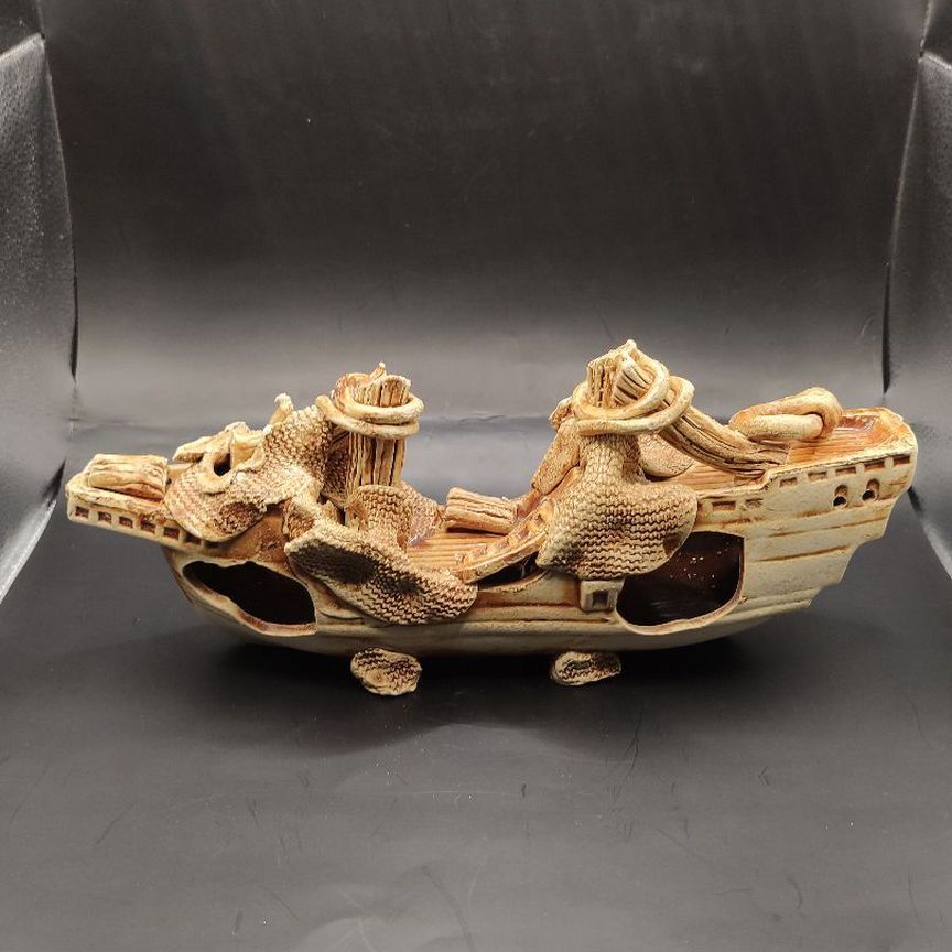 Декор для аквариума корабль