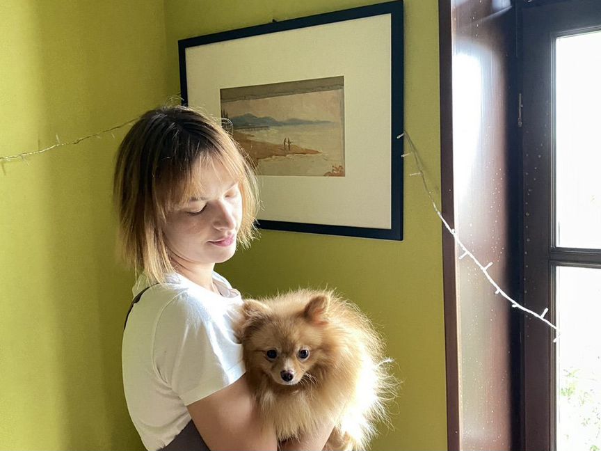 Шпиц-годовасик Adorable German spitz doggies
