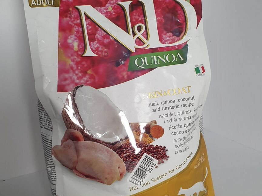 Farmina N&D Quinoa перепел и киноа 1,5 кг