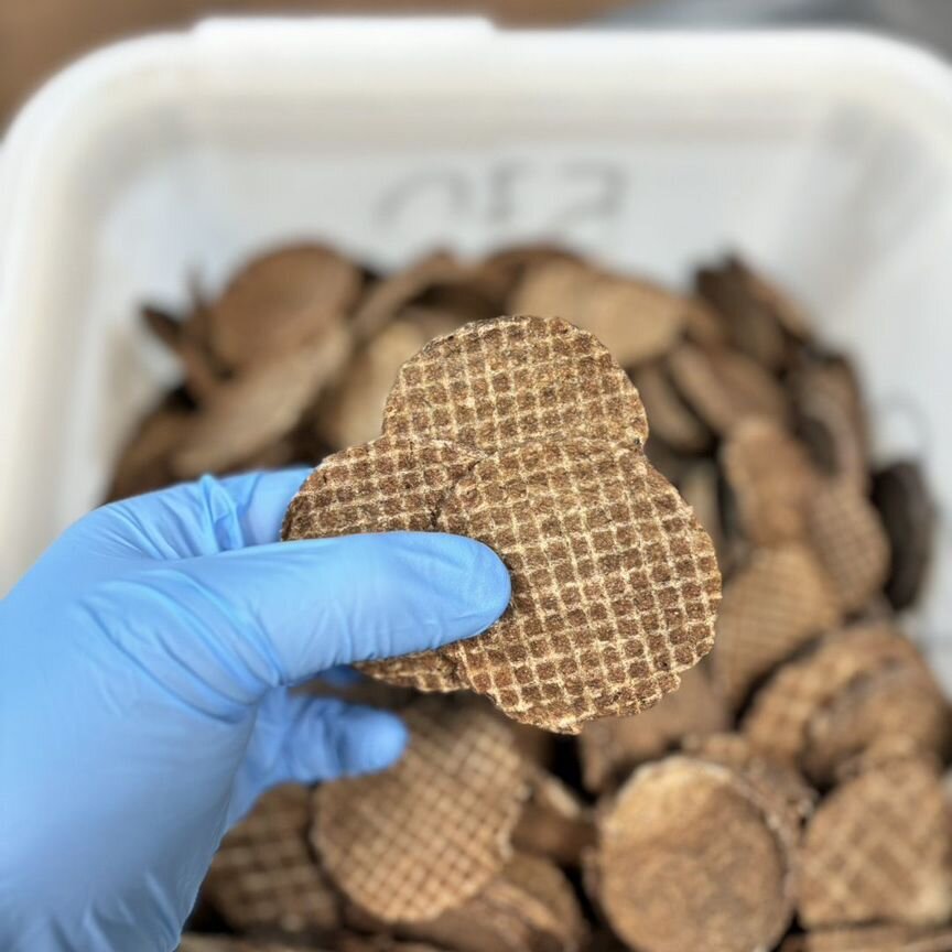 Печенье из легкого и рубца для собак лакомства