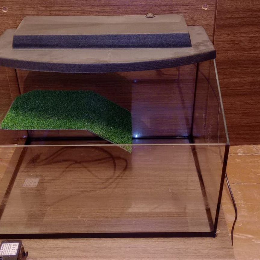 Аквариумы, черепашники с подсветкой 40л