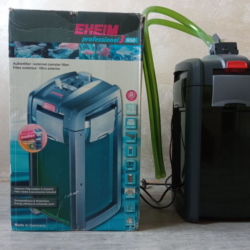 Продам новый немецкий внешний фильтр eheim на 600