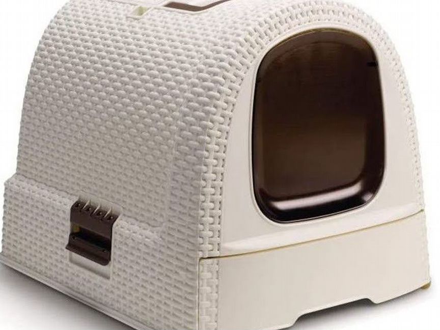 Туалет для кошек Curver с выдвижным лотком совком