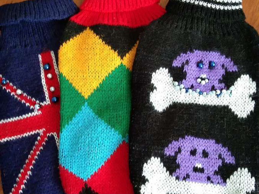 Кофты и сапожки для маленькой собачки