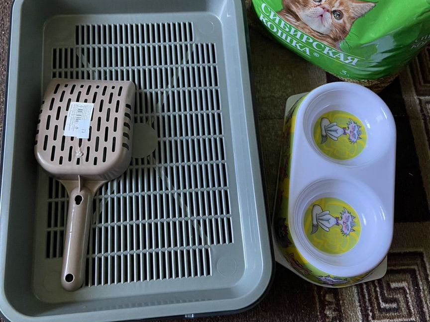 Продам лоток лопатку миску для кошки