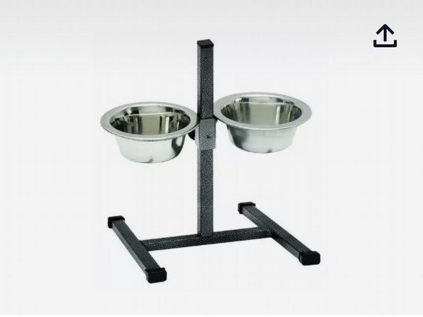 Регулируемая кормушка-подставка для собак