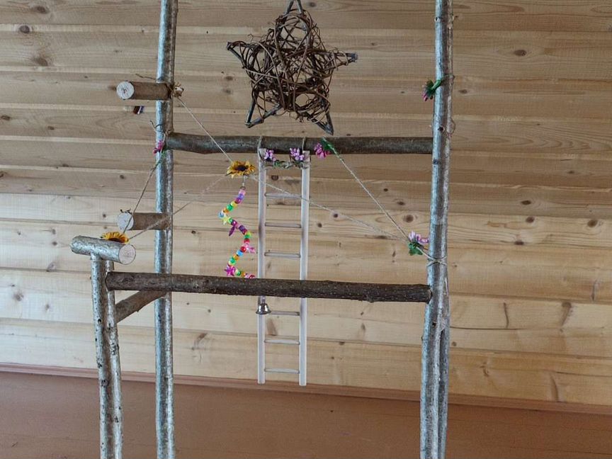 Игровой стенд для попугая ручной работы