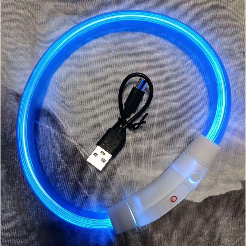 Ошейник для собак со светом usb