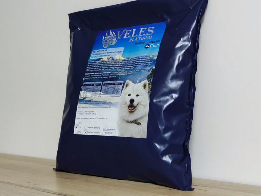 Сухой корм для собак крупных пород Рыба 3 кг