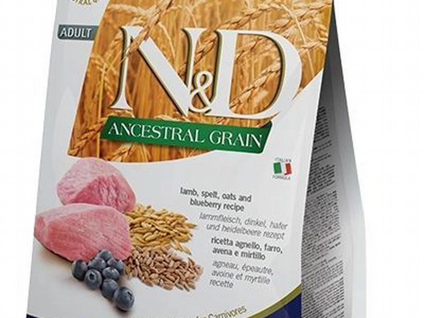 Корм для кошек фармина с ягнёнком 10кг