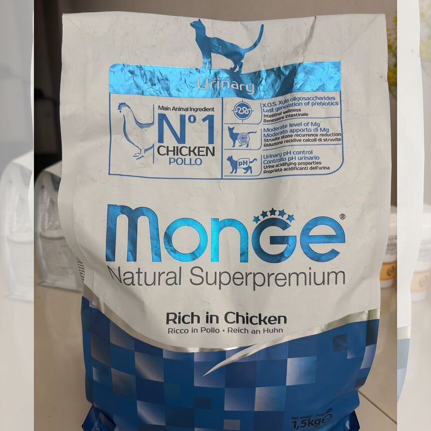 Корм для кошек Monge 1.5 кг