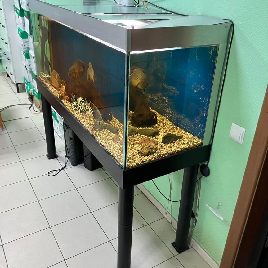 Аквариум с тумбой бу