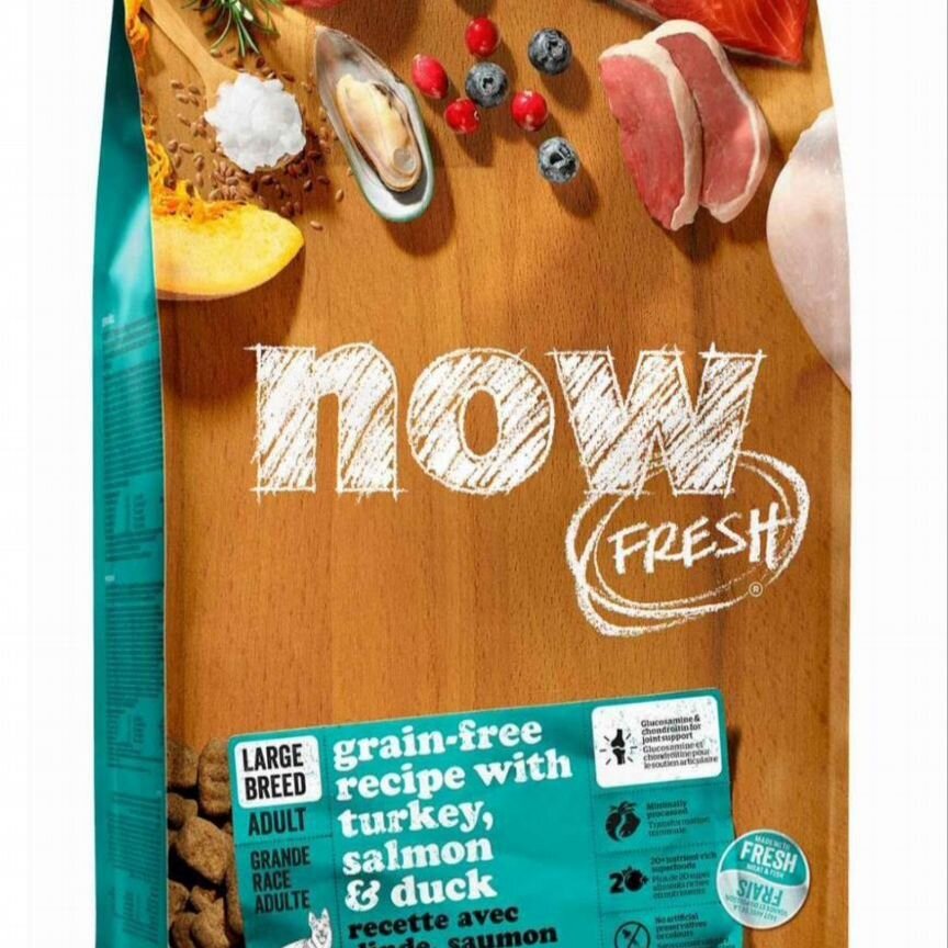 Корм беззерновой для взрослых собак крупных пород