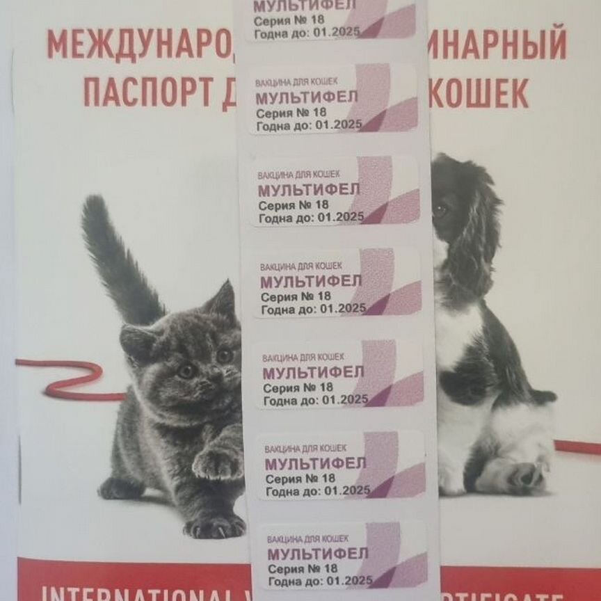 Наклейки в вет. Паспорт