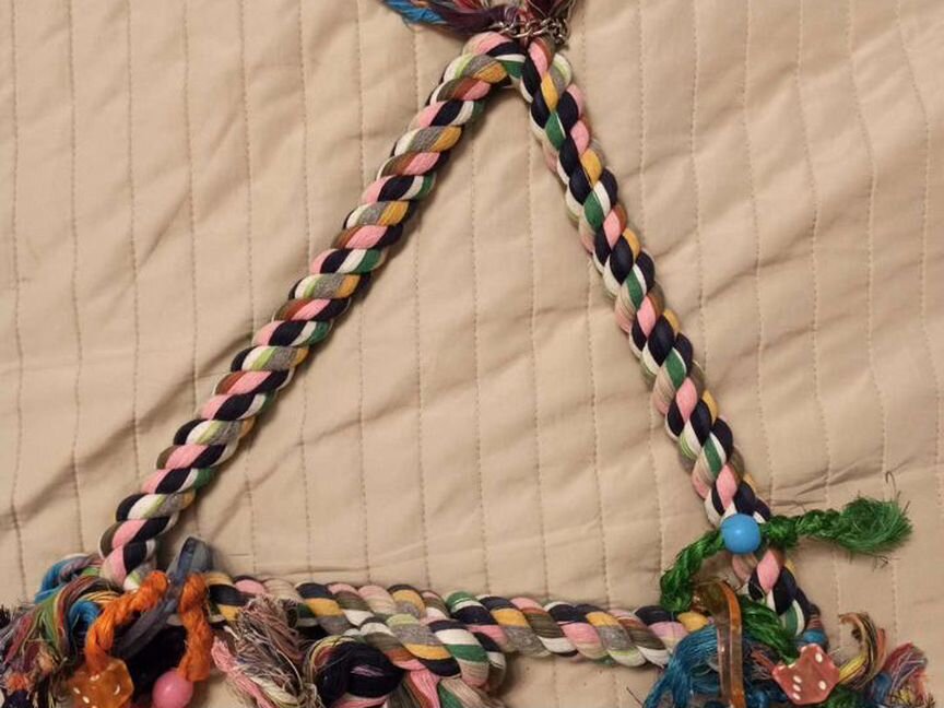 Качели треугольник для птиц (попугая)