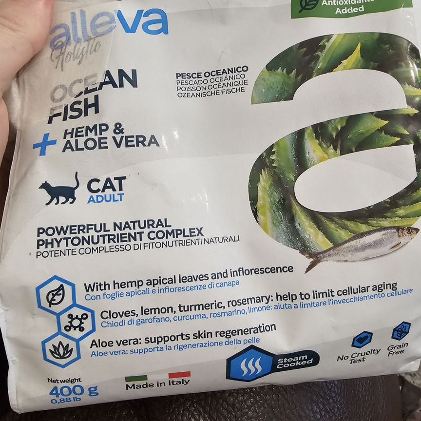 Корм для кошек alleva ocean fish