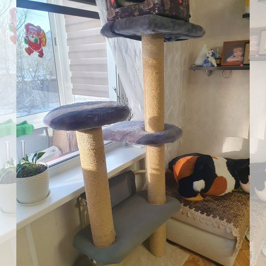 Игровой комплекс для кошки, когтеточка
