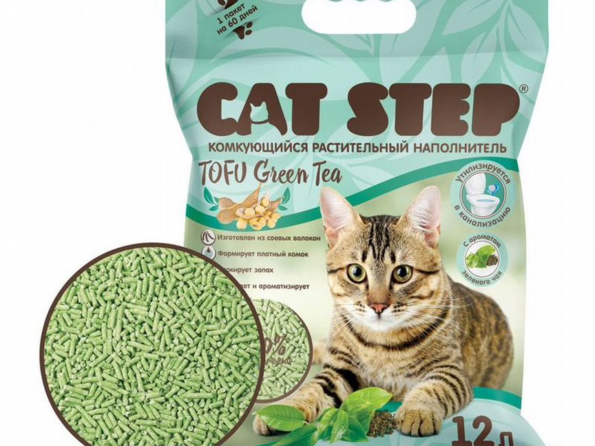 Cat Step Tofu Green Tea 12 л