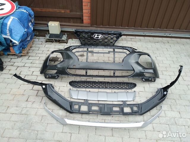 Бампер передний в сборе Hyunda Santa Fe 4 2018-г.в купить в Москве ...