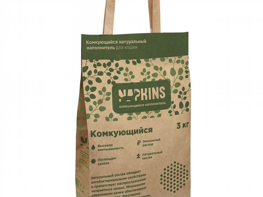 Napkins наполнитель комкующийся наполнитель
