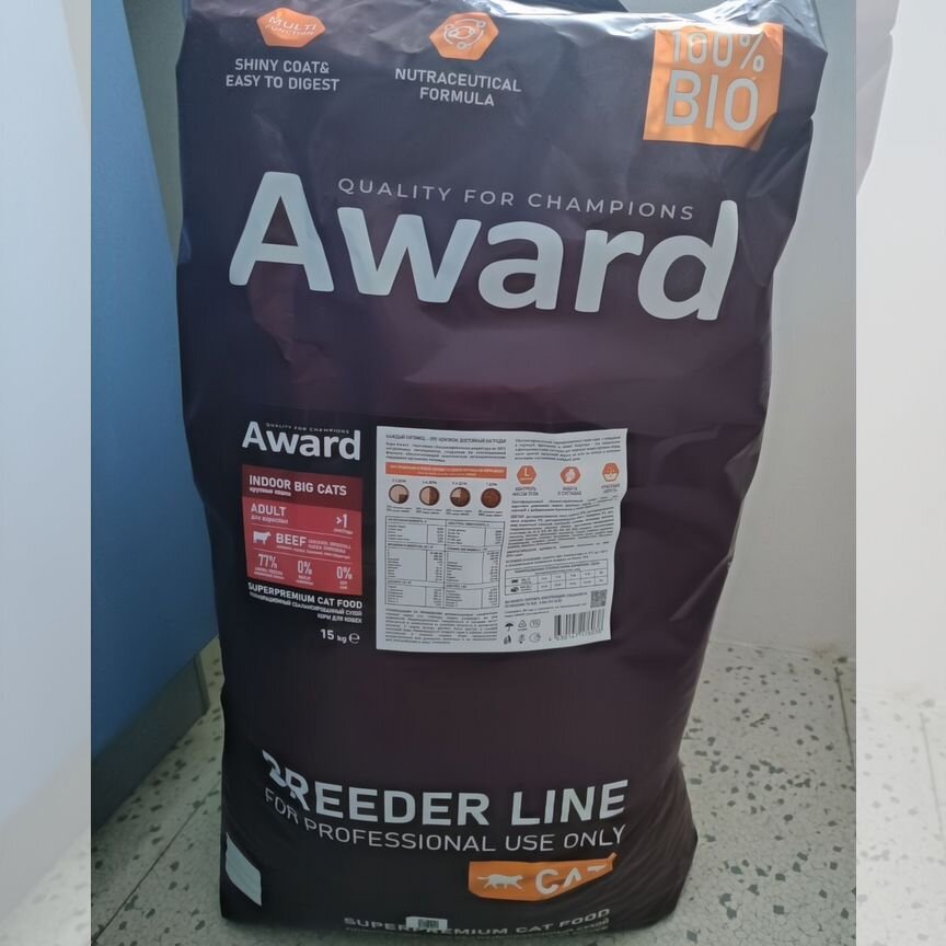 Корм для кошек Аwаrd 15кг