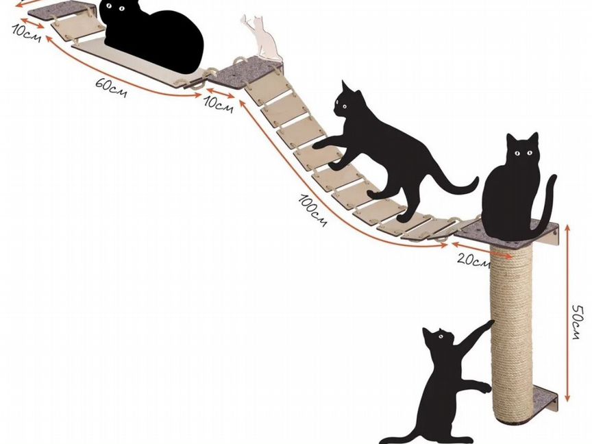 Наст игр компл для кошек, лежанка-гамак, клубок