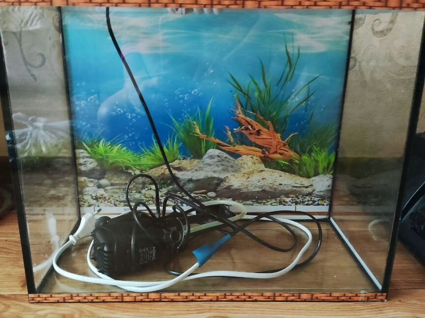 Аквариум 20 литров со светом, грунтом, фильтром