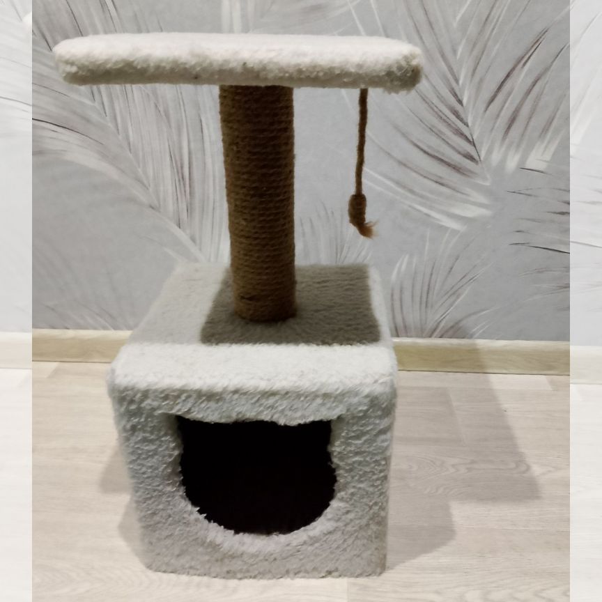 Когтеточка домик для кошки бу