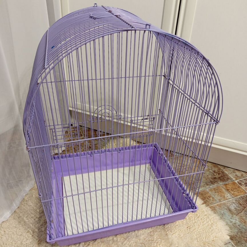 Клетка для попугая большая фиолетовая