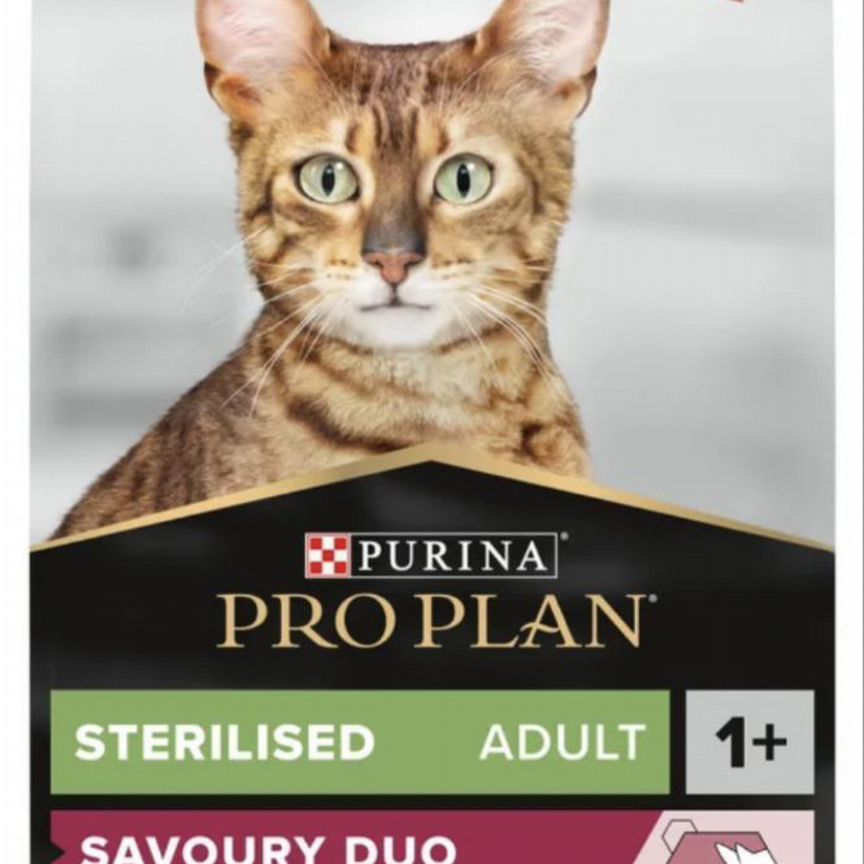 Pro Plan Sterilised суткой и печенью, 10 кг