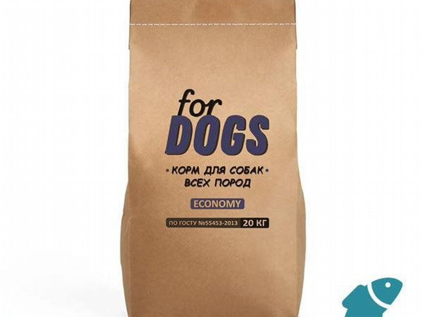 Корм для собак for dogs/ Рыба 20кг