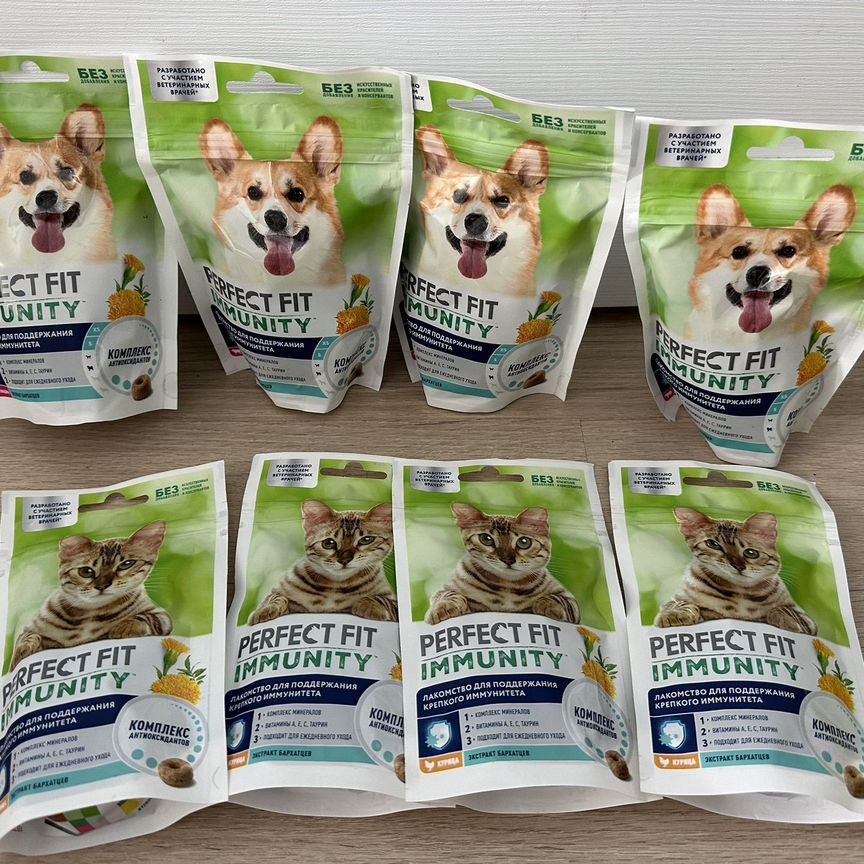 Корм для собак и корм для кошек Perfect fit