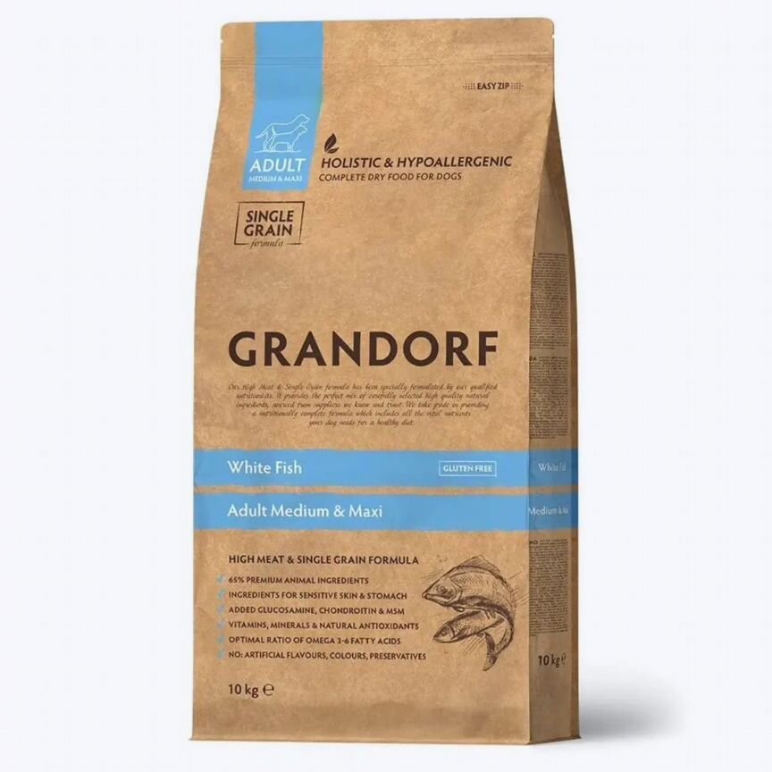 Корм для собак сухой grandorf 10 кг