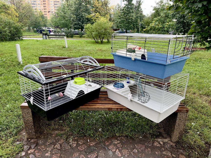 Клетка для кролика ежа морской свинки грызунов