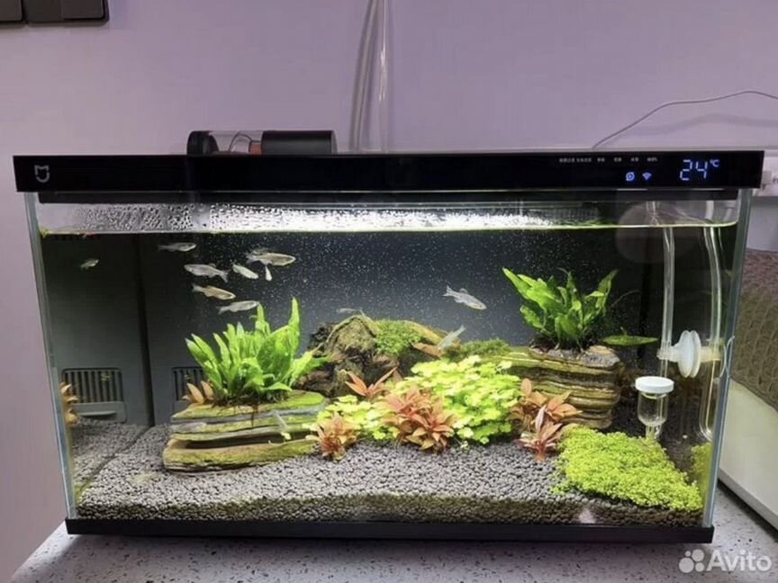 Аквариум xiaomi 20л с комплектом з/ч и грелкой