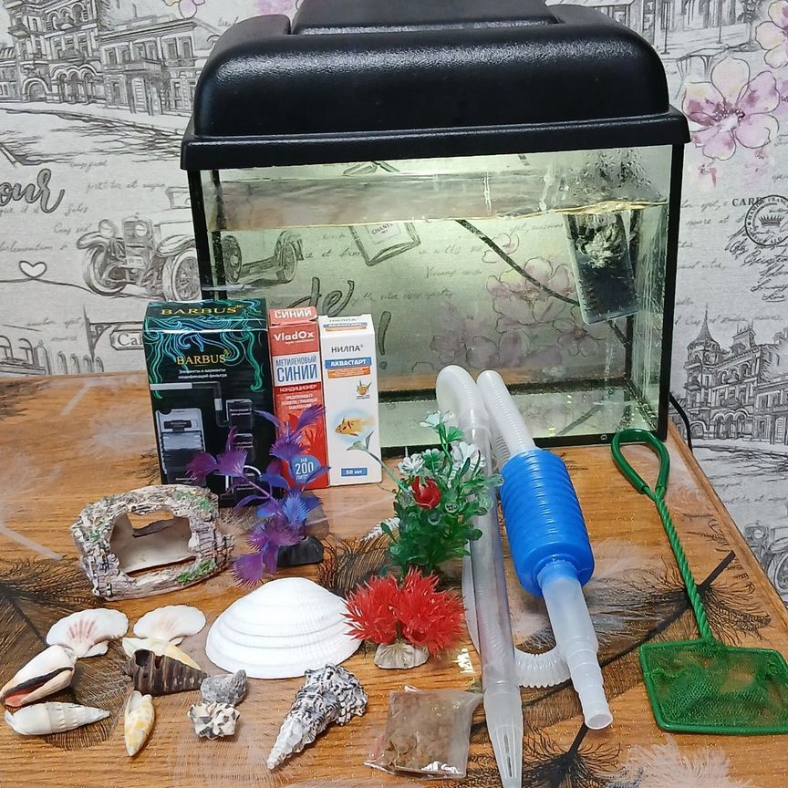 Аквариум с фильтром и подсветкой