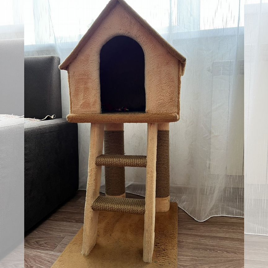 Кошкин домик с когтеточкой
