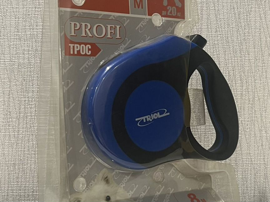 Рулетка доя собак (8м, 20кг, трос)