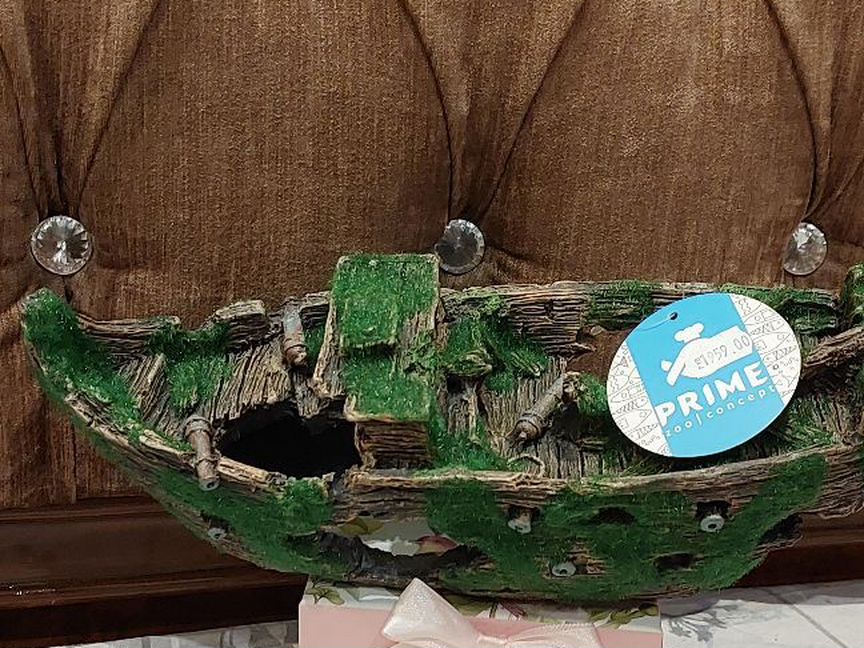 Корабль в мохе для террариума