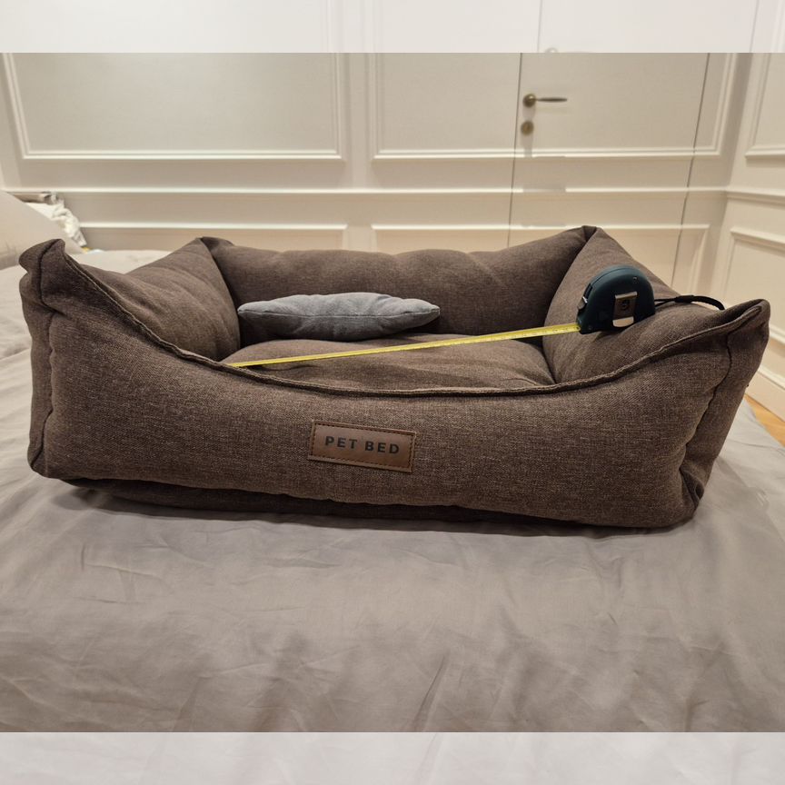 Лежанка со съемным чехлом PET BED рогожка s 60x45