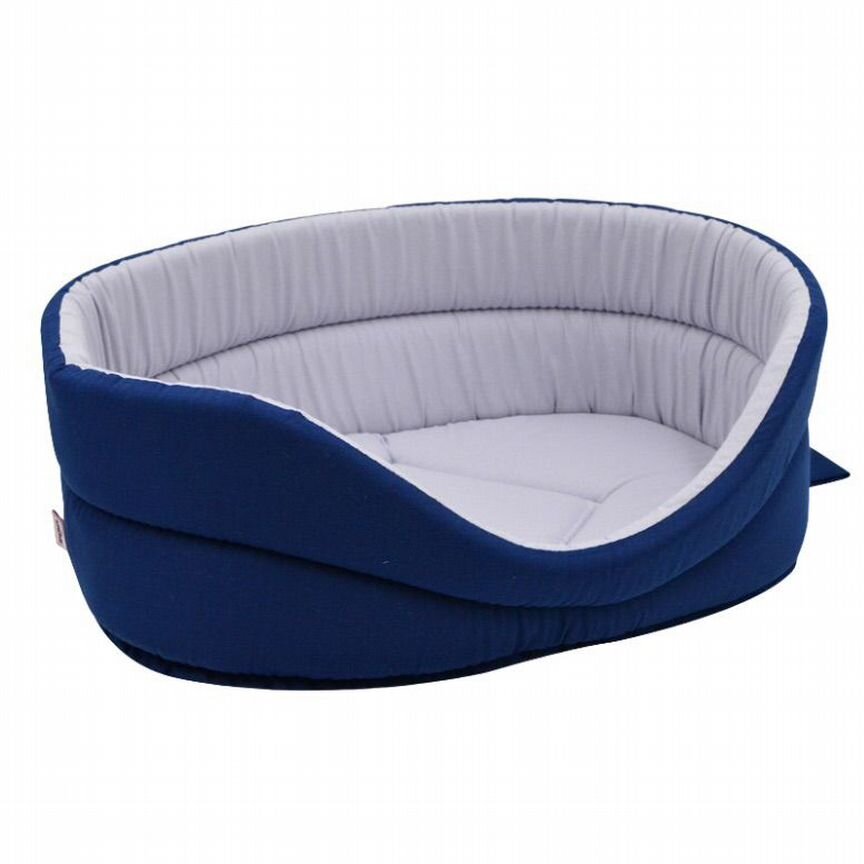 Лежанка Зооэкспресс №1 поплин темно-синяя